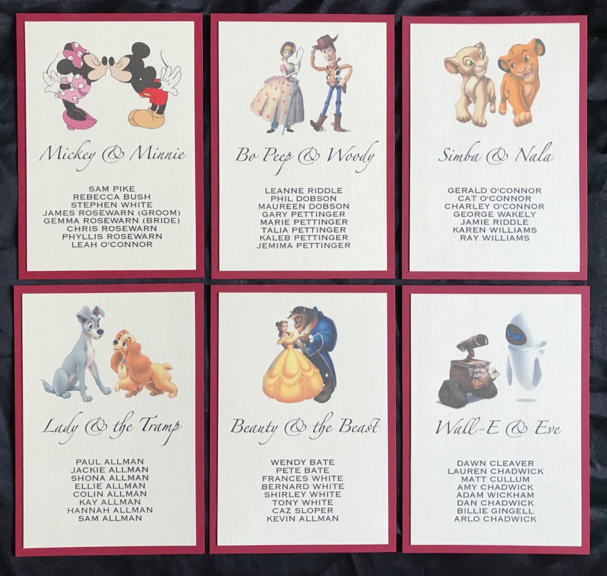 Diy Wedding Table Names