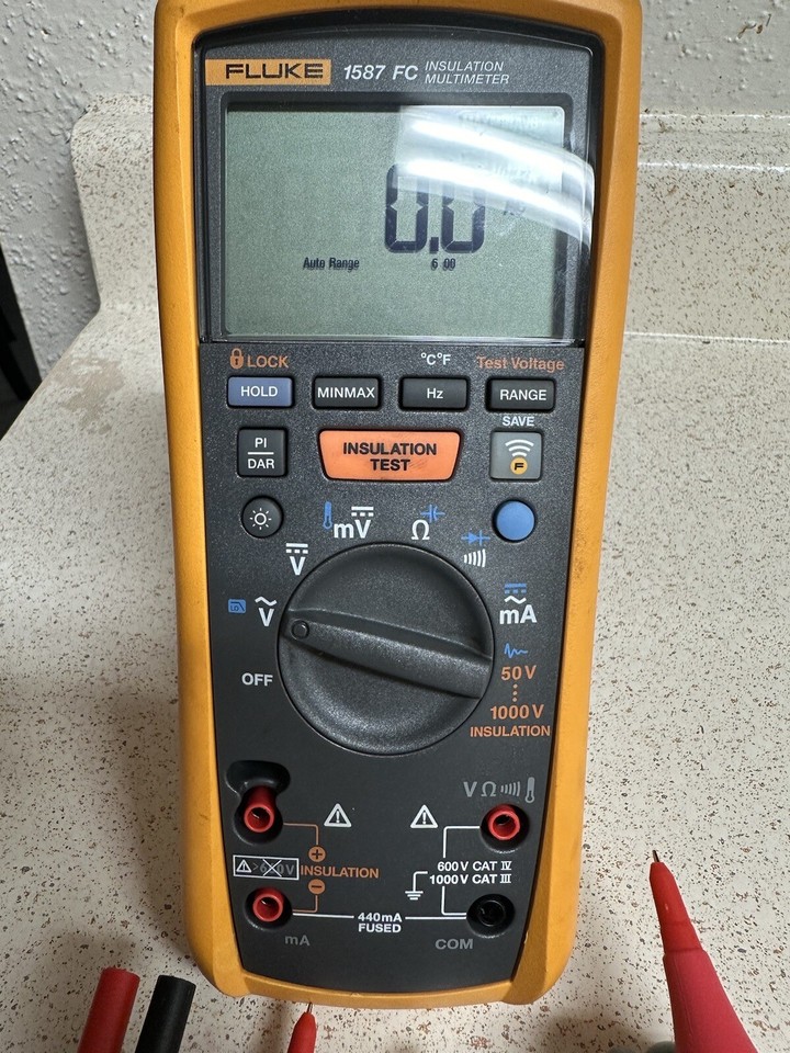 Fluke 1587 Digital FC Insulation Multimeter - 1000V | eBay
