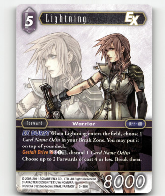 Final Fantasy - Lightning EX - Opus III | eBay