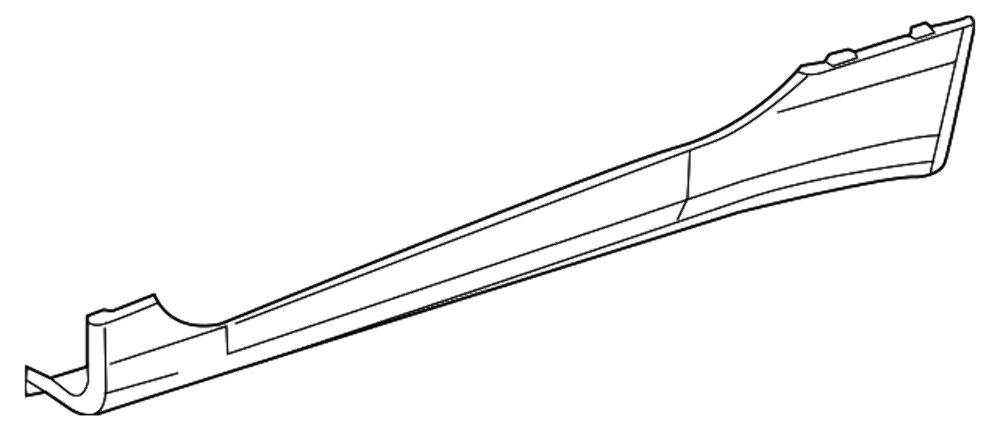 Genuine Smart Fortwo Side Skirt Rocker Molding Trim Left Driver ...