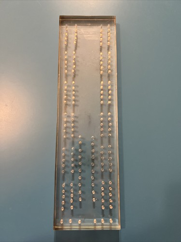 Vintage Clear Lucite Cribbage Board no pegs | eBay