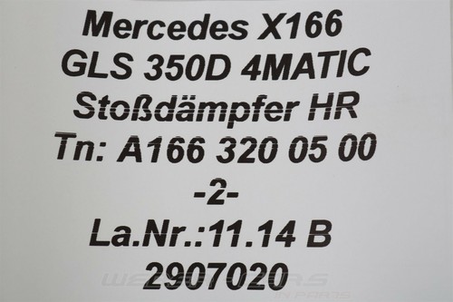 A1663200500 Orig Mercedes X166 GLS 500 Airmatic Shock Absorber Air ...