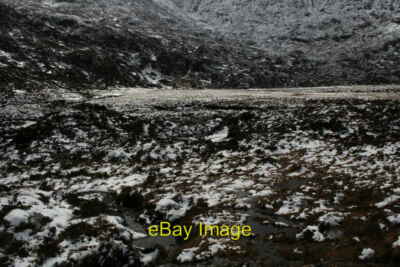 Photo 6x4 Alluvial flats at the foot of the mountain Cnoc na Mòine ...