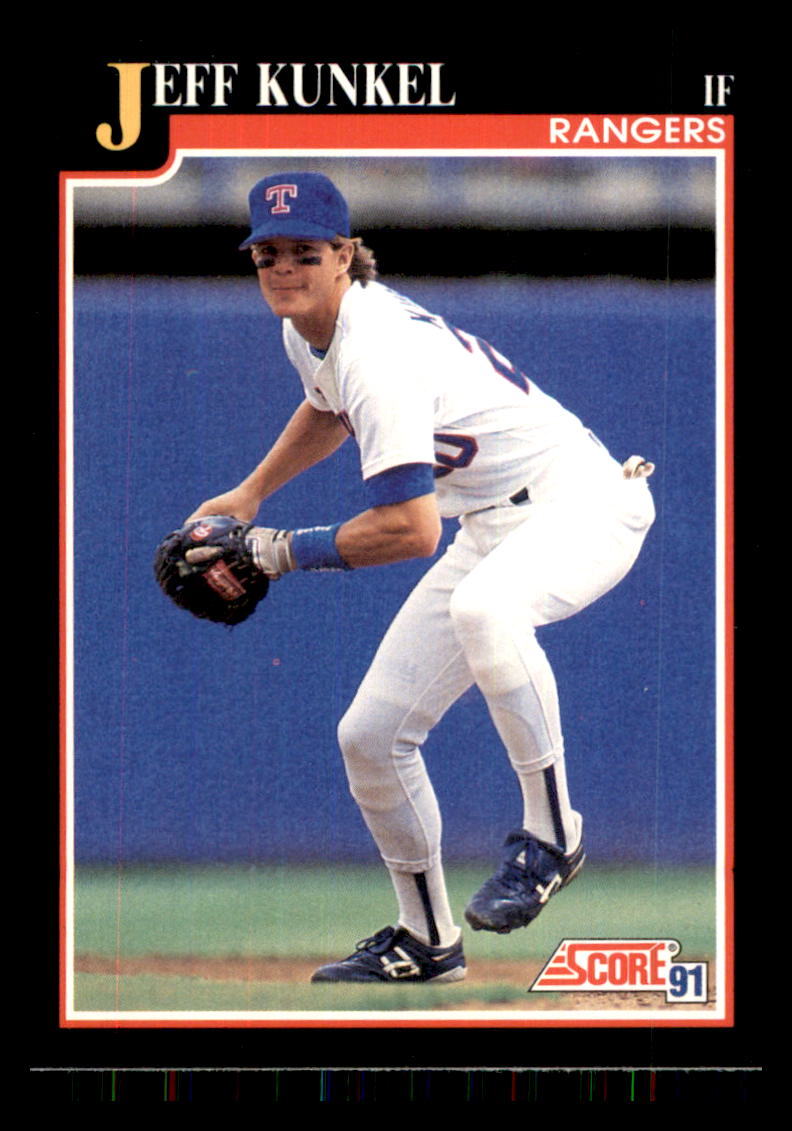 1991 Baseball Score Jeff Kunkel Texas Rangers #783 | eBay