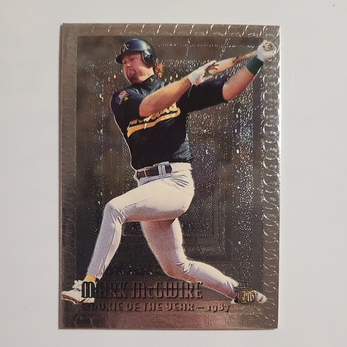1995 TOPPS EMBOSSED TMB BASEBALL- MARK MCGWIRE- SILVER CARD # 107 ...