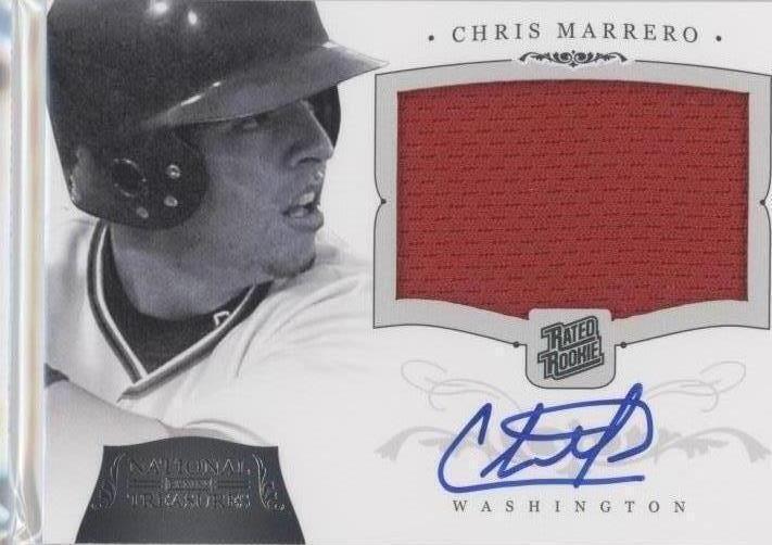 2012 Panini National Treasures - Chris Marrero #163 /99 (AU, MEM, RC ...