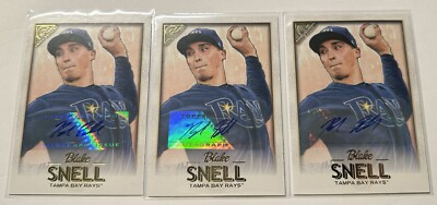 Three (3) LOT 2018 Topps Gallery Blake Snell Autograph auto | eBay
