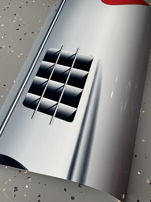 WOW!!!Curved Mercedes 300SL Gullwing Fender Style Wall Decor Garage ...