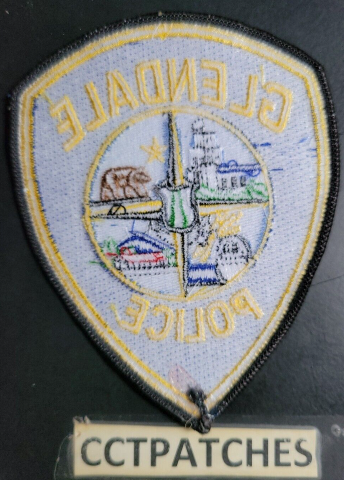 GLENDALE, CALIFORNIA POLICE SHOULDER PATCH CA | eBay