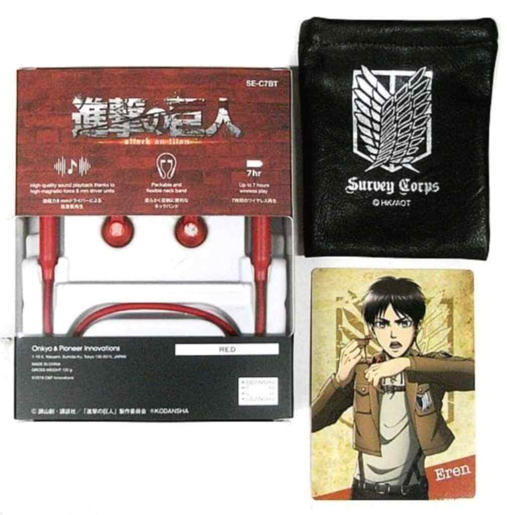 Attack On Titan Headphones Damaged Items Eren Jaeger Wireless In-Ear ...