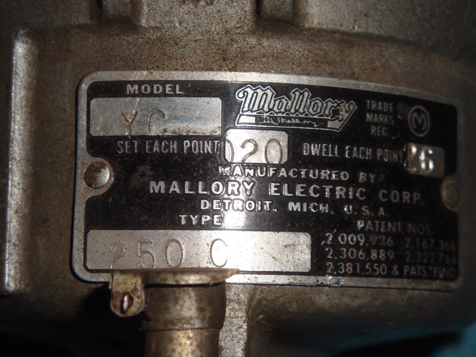 Vintage Mallory Distributor YC 250 C | eBay