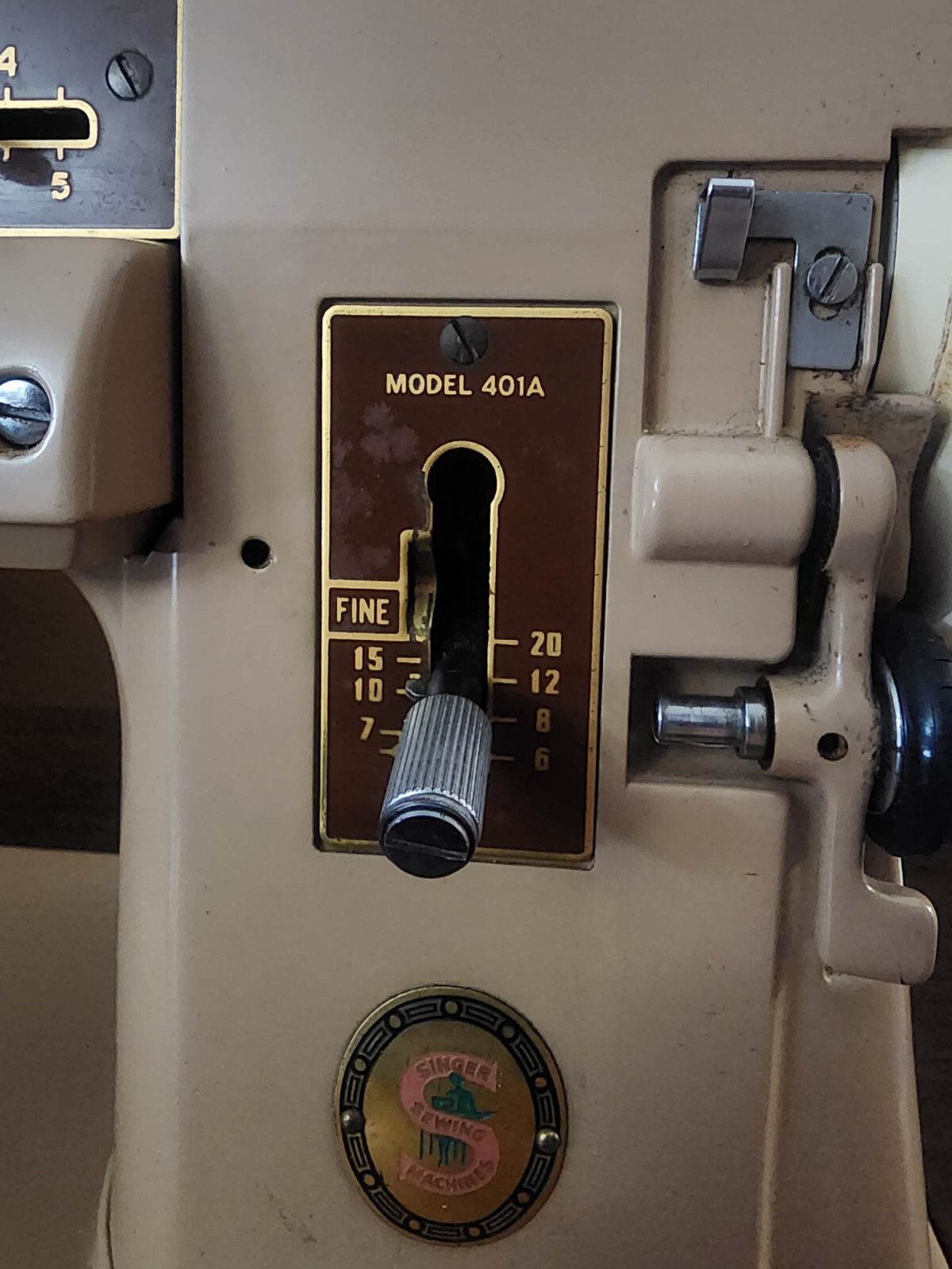 singer 401A sewing machine in cabinet/table, In decent condition | eBay