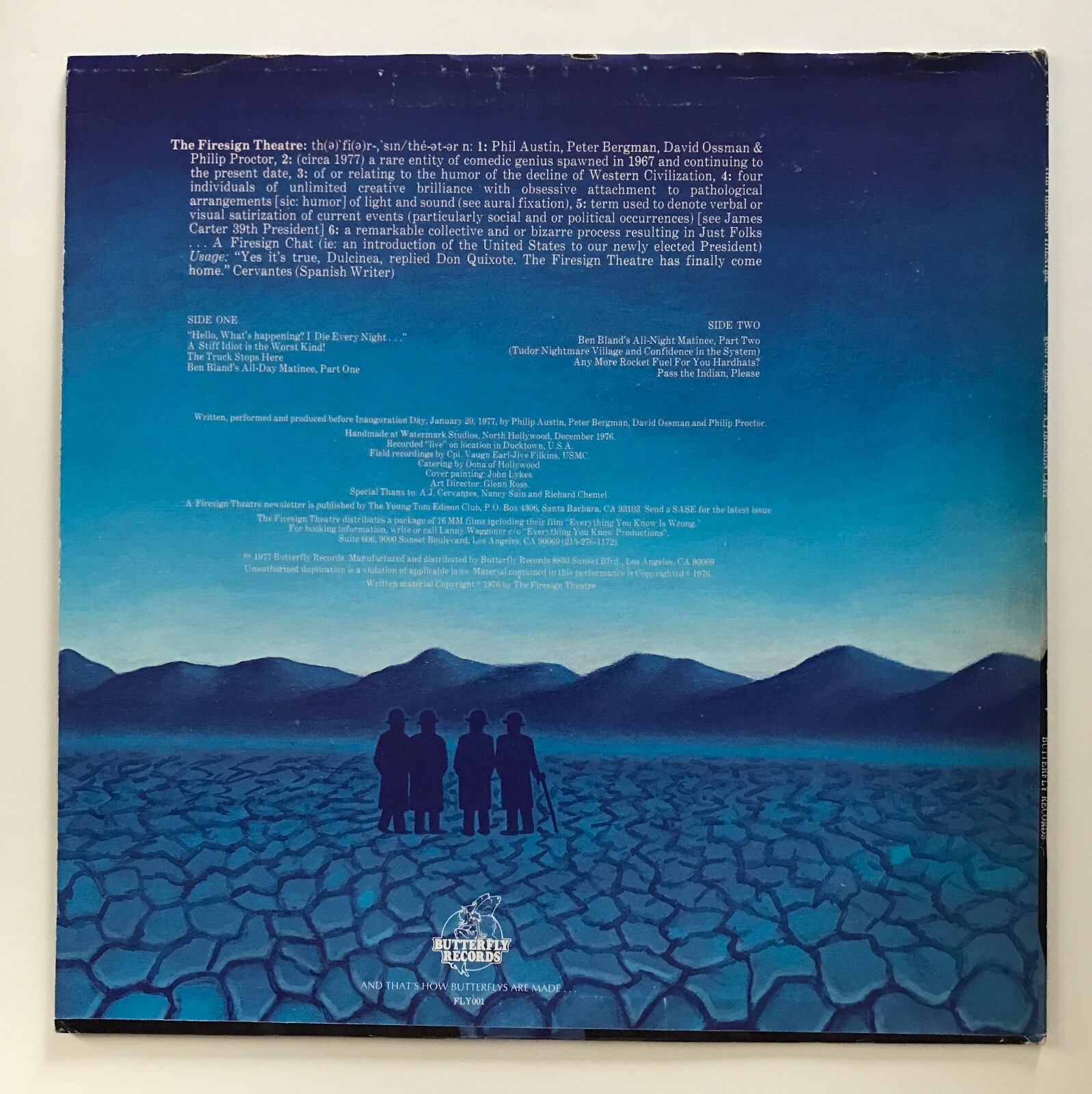 Firesign Theatre Just Folks A Firesign Chat LP Peter Bergman (T-Shirt ...