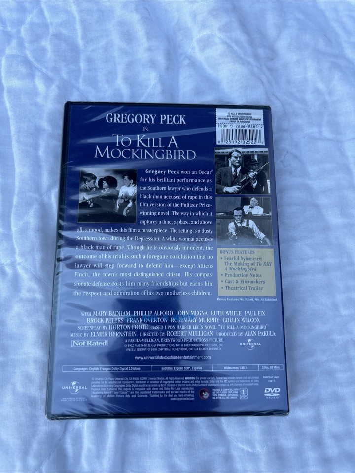 To Kill a Mockingbird - New Sealed DVD | eBay