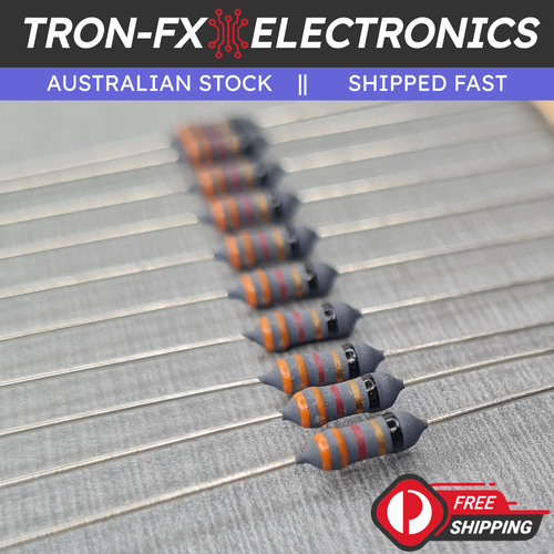 10PCS 3K3 0.5W 5% Fusible Flameproof Axial Resistor 8x3mm 1/2W 3.3 K ...