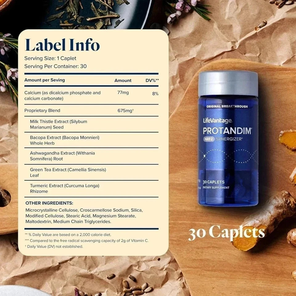 LifeVantage Protandim Nrf2 Synergizer – Antioxidant Support 30 Caplets ...