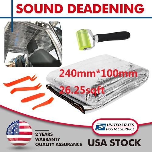 26sqft Sound Deadener Heat Automotive Insulation Noise Reduce Mat With ...