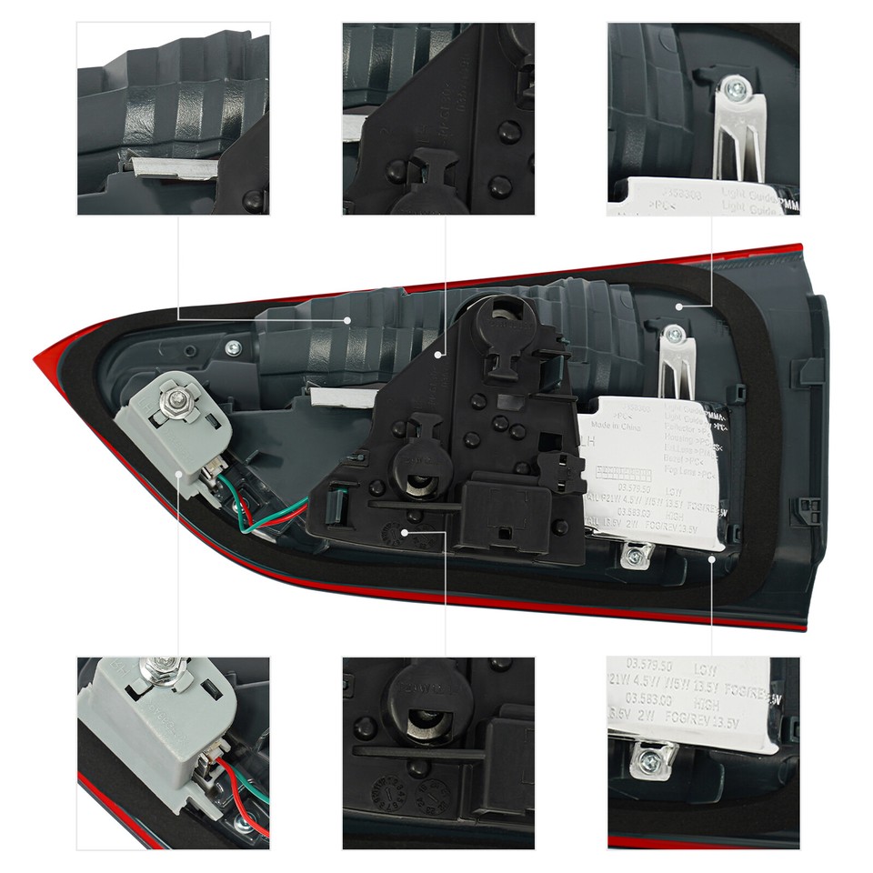 LED Inner Tail Light Left Driver Side Brake Rear Lamp For 2016-2018 BMW ...