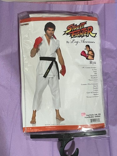 Ryu Street Fighter Karate Ninja Warrior Fancy Dress Up Halloween Adult ...