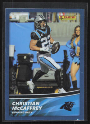 2022 Panini Sticker & Card Christian McCaffrey Light Blue #6/50 ...