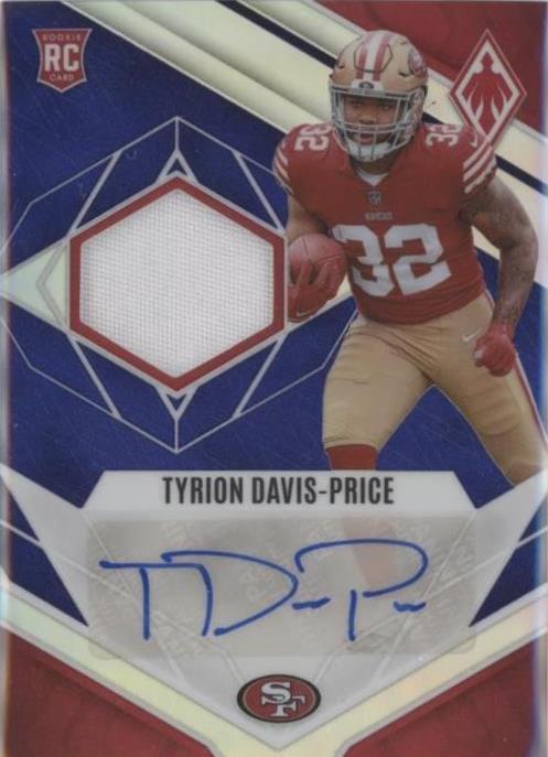 2022 Panini Phoenix - Rps Rookie Auto Jersey Tyrion Davis-Price #RJA-TD ...