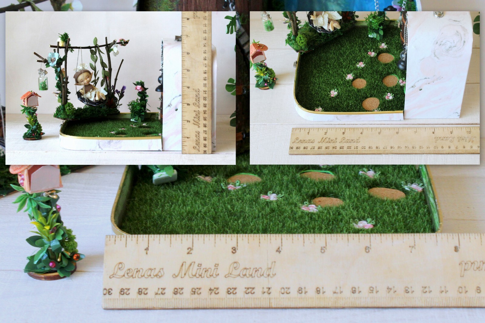 Fairy room in the suitcase. Miniature dollhouse forest diorama 1:12 ...