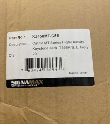 Signamax KJ458MT-C5E Box of 20 (plus 3 extra) | eBay