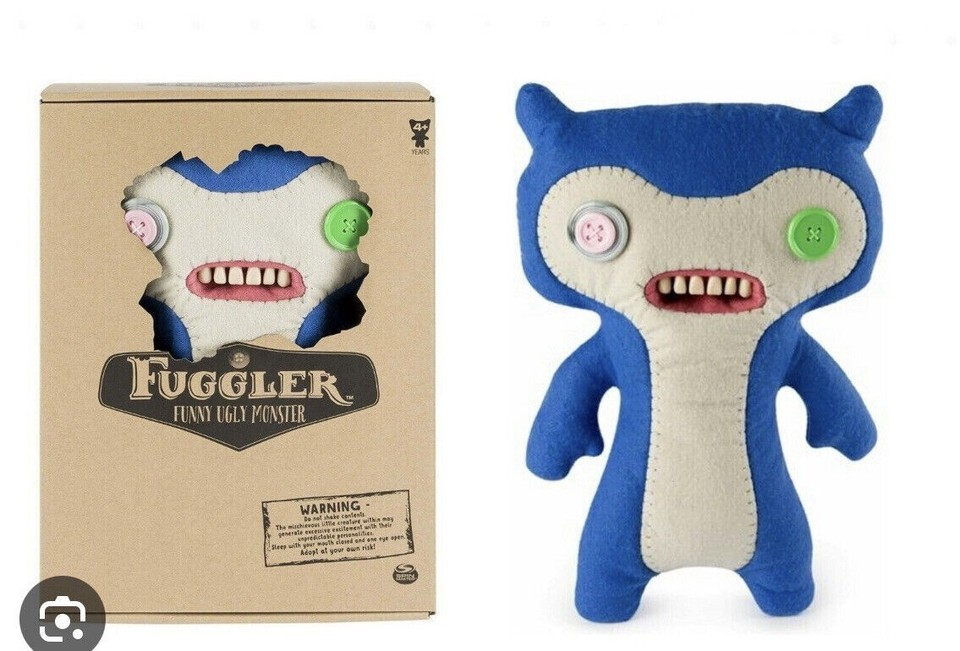 Spin master Fuggler Funny Ugly Blue Monster 12" Lil Demon Deluxe Plush ...
