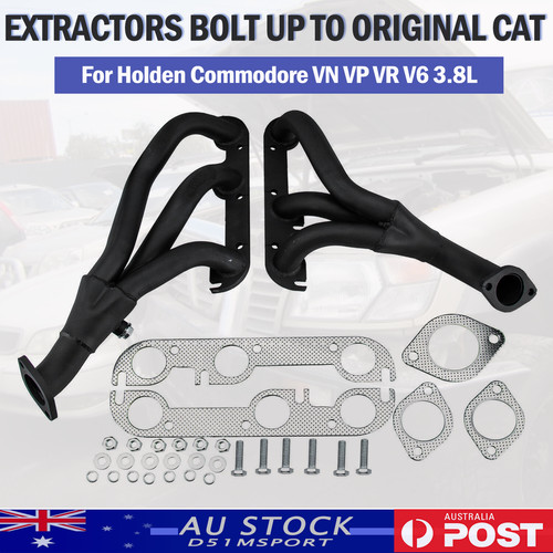 Fit Holden Commodore VP VN VR V6 3.8L Extractors Bolt Up To Cat | eBay ...
