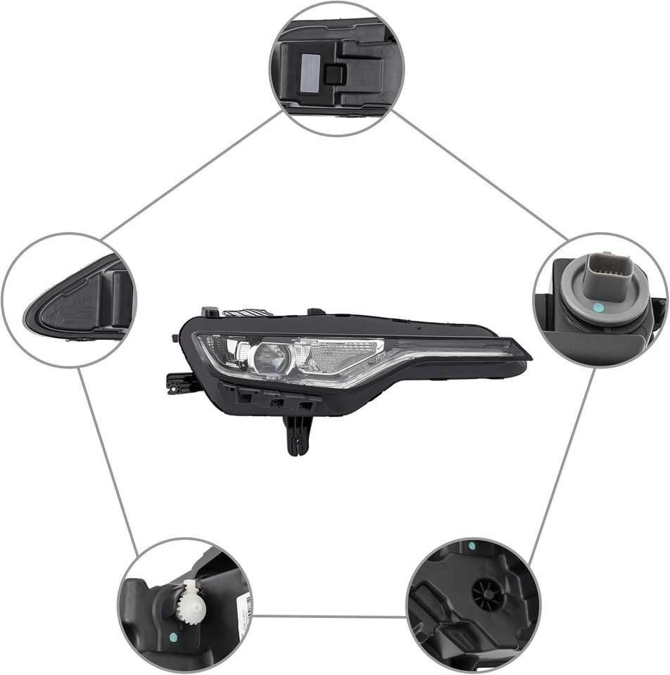 LED Headlight w/DRL Right Passenger Side for 2019-2024 Chevy Camaro ...