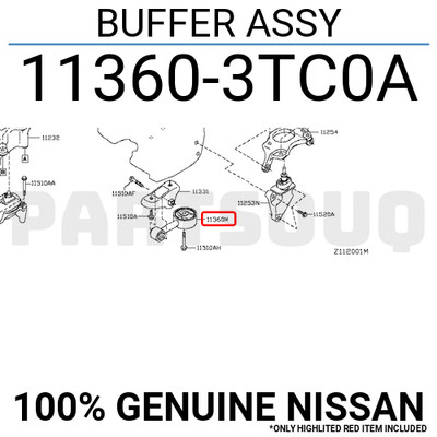 113603TC0A Genuine Nissan BUFFER ASSY 11360-3TC0A | eBay