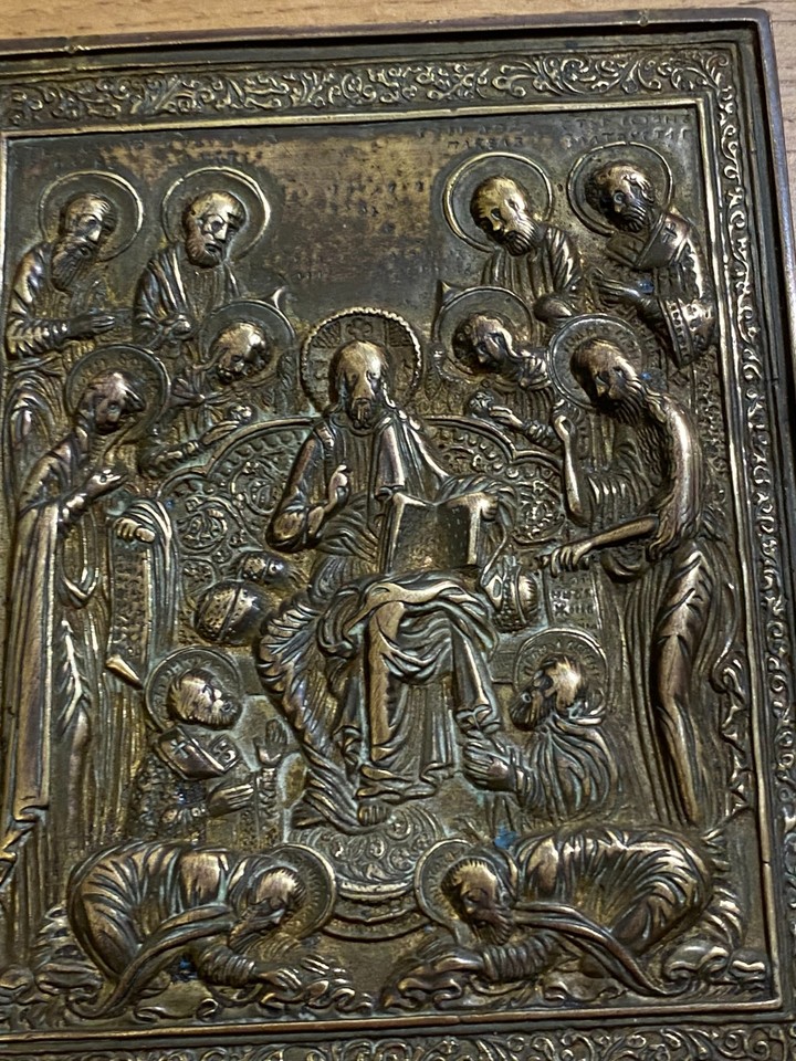 Icône russe, fin 19e, bronze | eBay UK