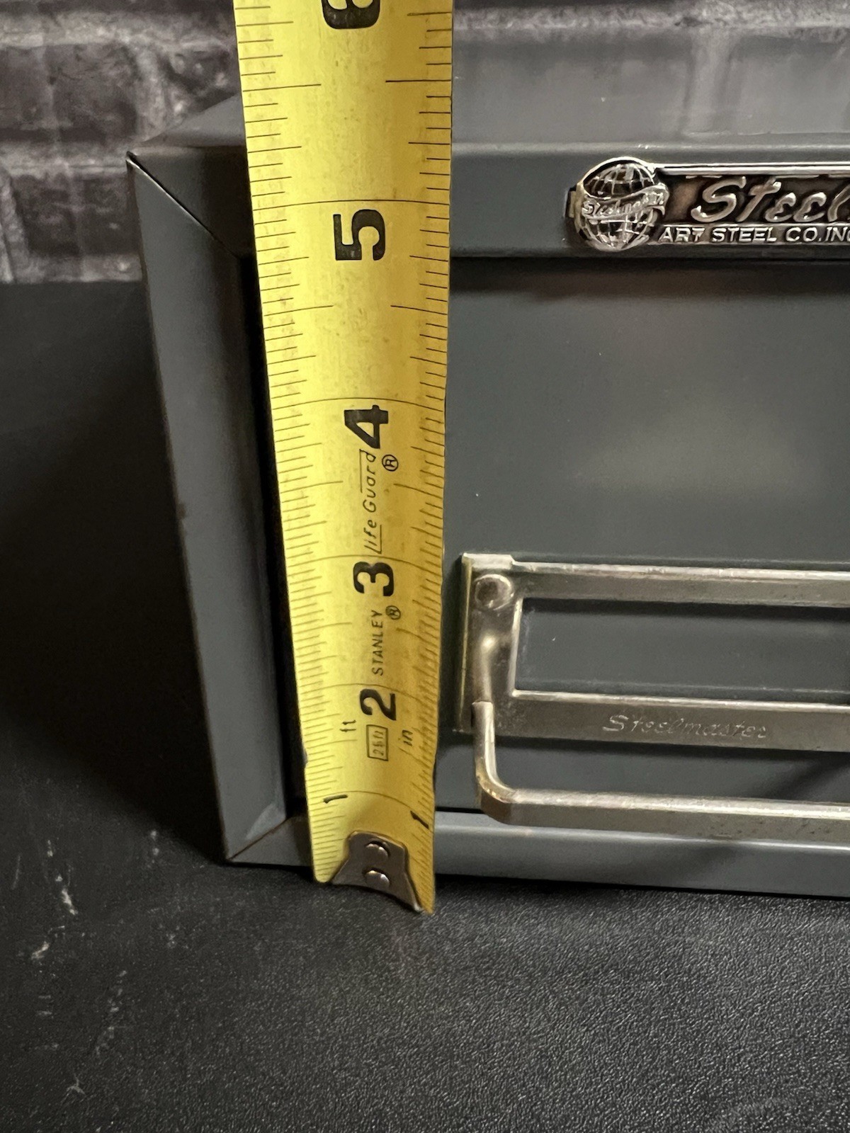 Vintage Gray Steelmaster Single One Drawer Index Card File Cabinet for ...