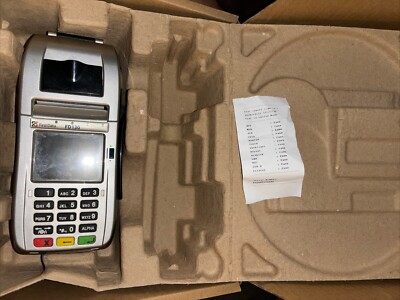 First Data FD130 Credit Card Terminal Used Open Box With Cords | eBay