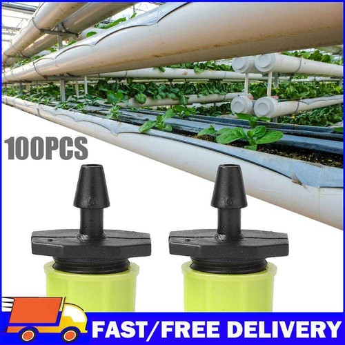 100pcs Adjustable Water Dropper Irrigation Hose Drip Head (Grass Green ...
