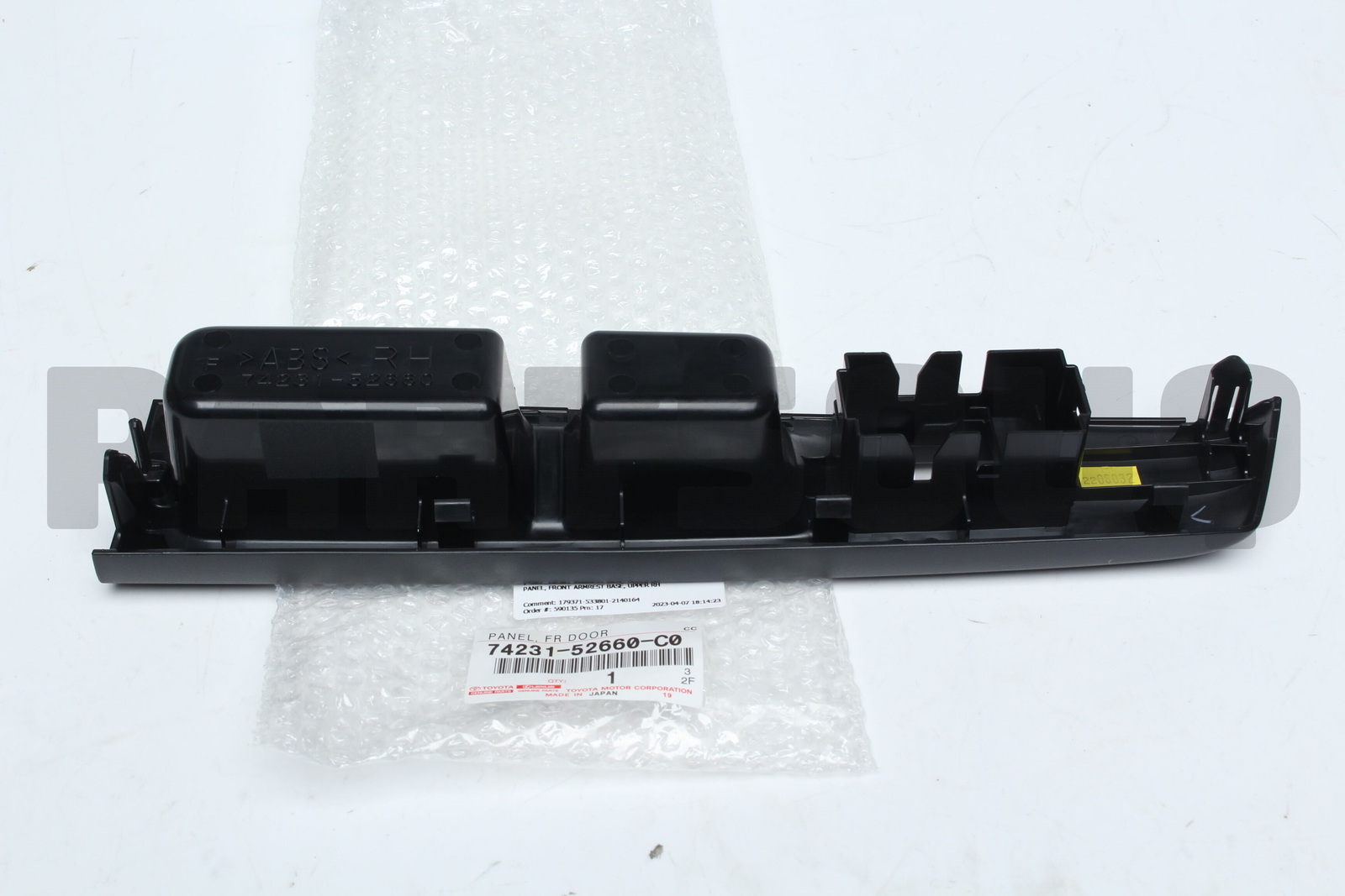 7423152660C0 Genuine Toyota PANEL, FRONT ARMREST BASE, UPPER RH 74231 ...