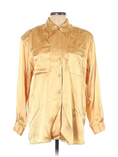 Karen Scott Women Brown Long Sleeve Blouse L | eBay