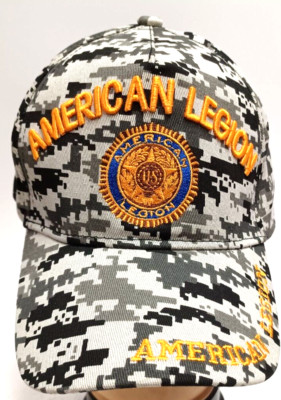 AMERICAN LEGION MILITARY CAP AMERICAN LEGION HAT DIGITAL CAMO WITH ...