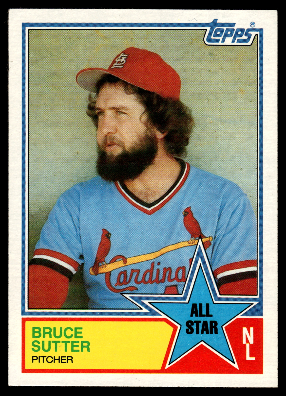 1983 Topps Bruce Sutter #407 St. Louis Cardinals AS Baseball Card | eBay