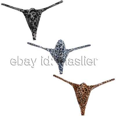 Men Sexy Mini Bikini Leopard Thongs For T-back Underwear Fashion G ...