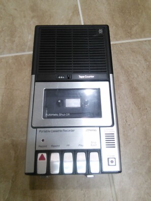 JC Penney Portable Cassette Recorder Player Model No. 681-6531 ...
