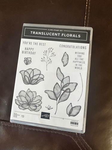 Stampin' Up! Berry Translucent Florals Stamp Set New | eBay