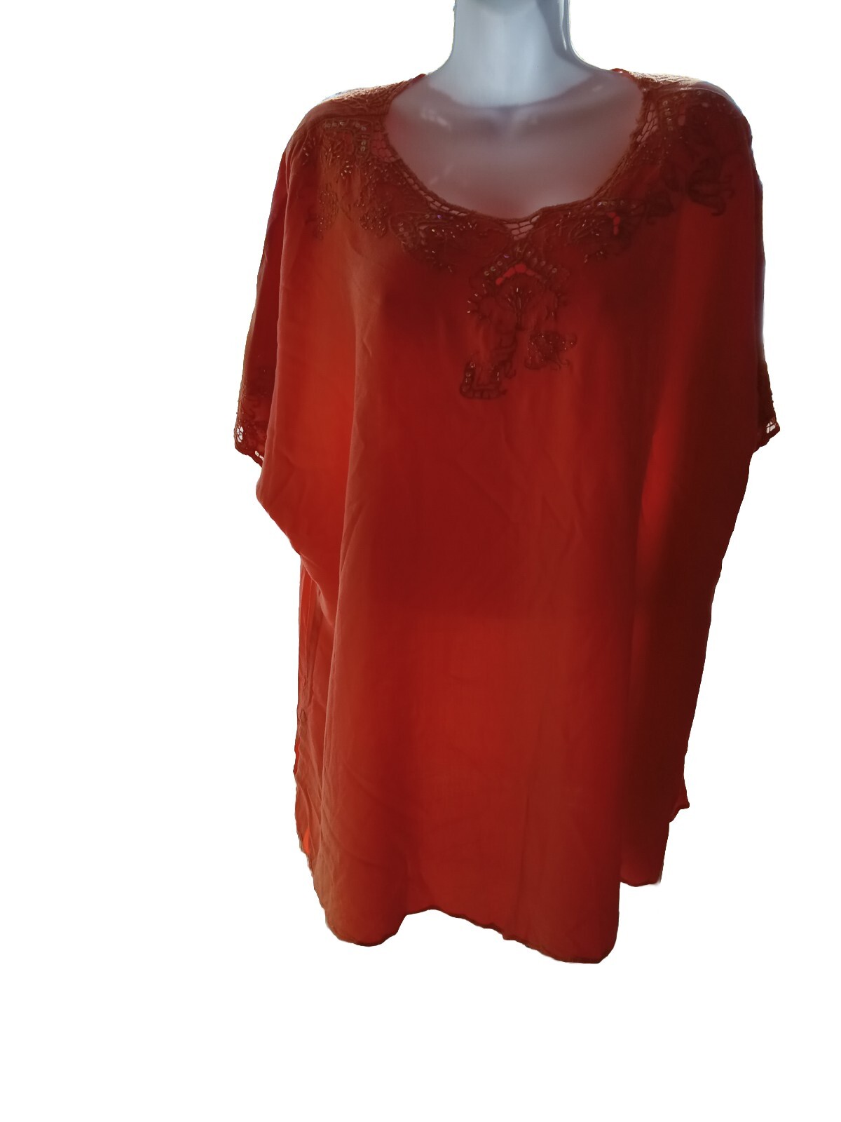 Studio 1940 Short Sleeve Pullover Rust Top, Women's Plus Size 22/24, | eBay