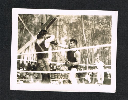 JULY 1923 JACK DEMPSEY vs TOM GIBBONS training boxing photo boxer JACK ...