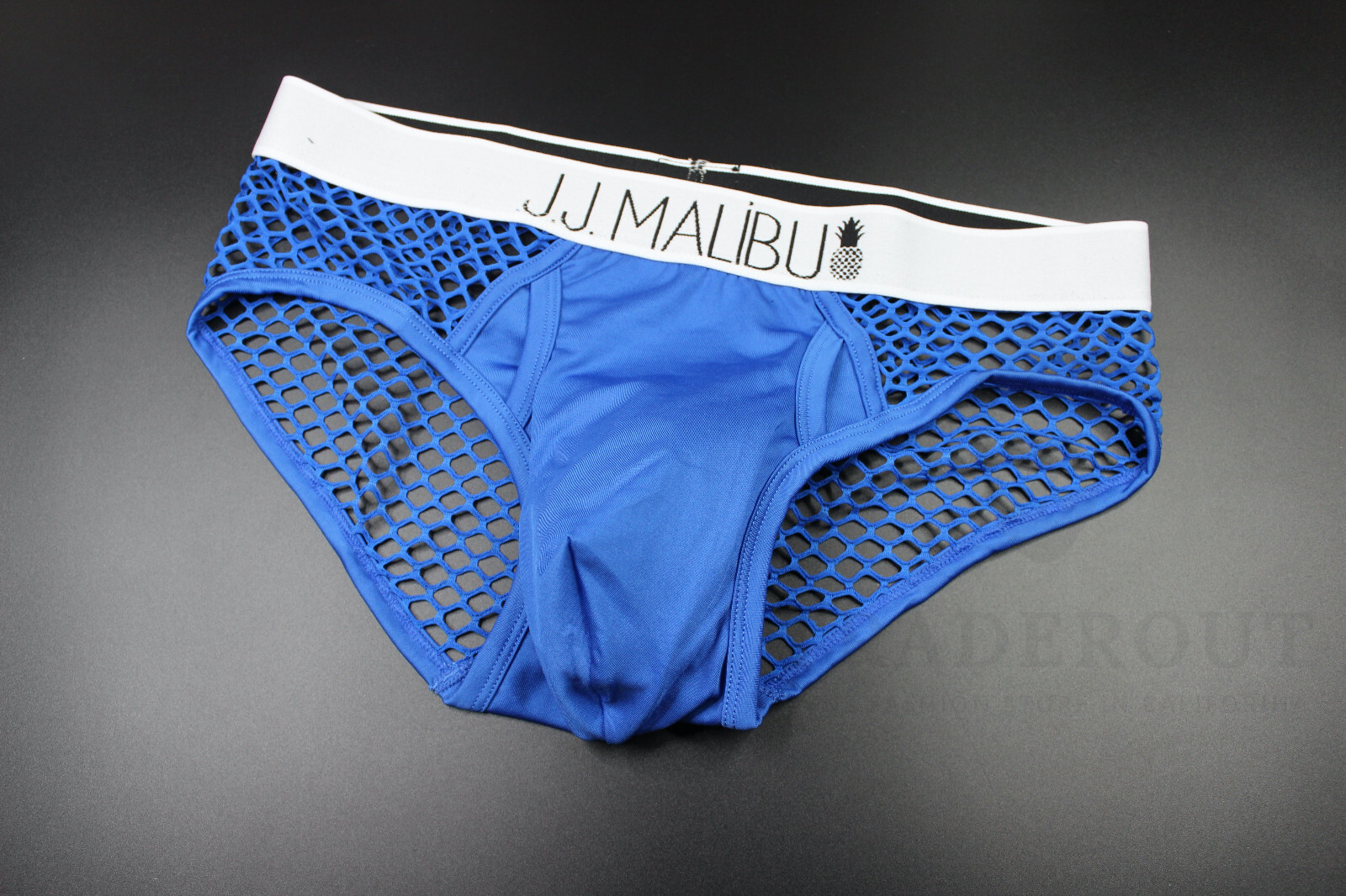 JJ Malibu men BLUE Fishnet Mesh brief underwear size M L | eBay