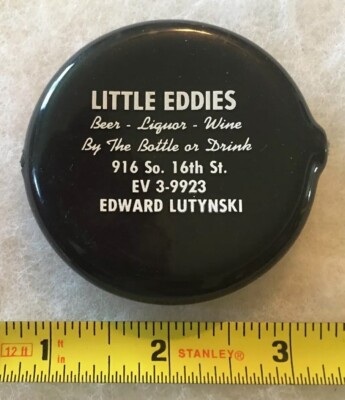Milwaukee Wisconsin LITTLE EDDIES Edward Lutynski Coin Purse Bar Liquor ...