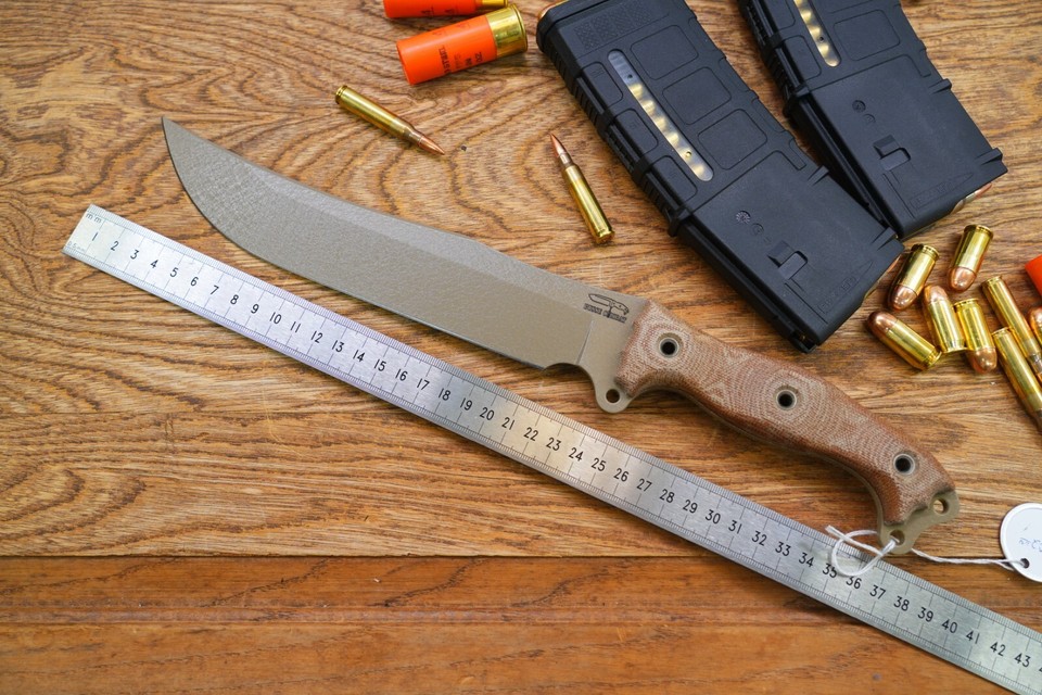 busse Warpath bowie fixed knife INFI steel usa MAD | eBay