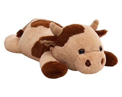 25.6 inch 5 lbs Cow Weighted Stuffed Animals, Large Weighted Plush ...