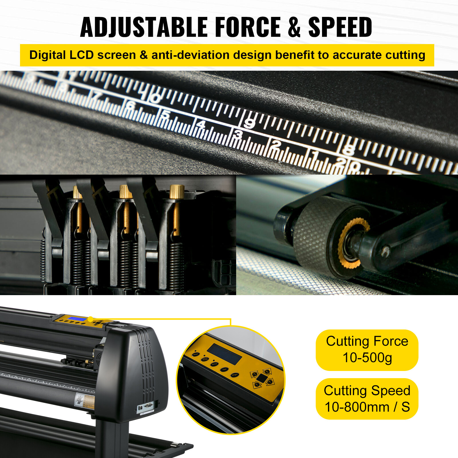 VEVOR 28in Vinyl Cutter Machine w/ Floor Stand Vinly Plotter Tool Kit ...