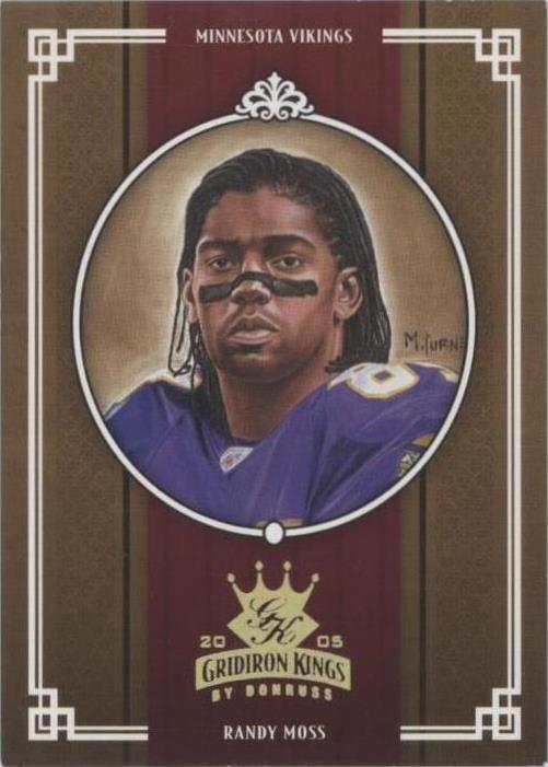 2005 Donruss Throwback Threads - Gridiron Kings Randy Moss #GK-22 Gold ...